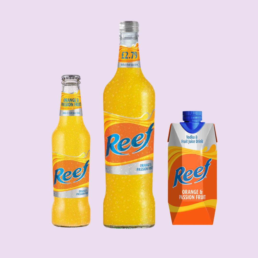 Reef Drink | Orange & Passion Fruit | Still Alcopop | 3.4% ABV – Good ...
