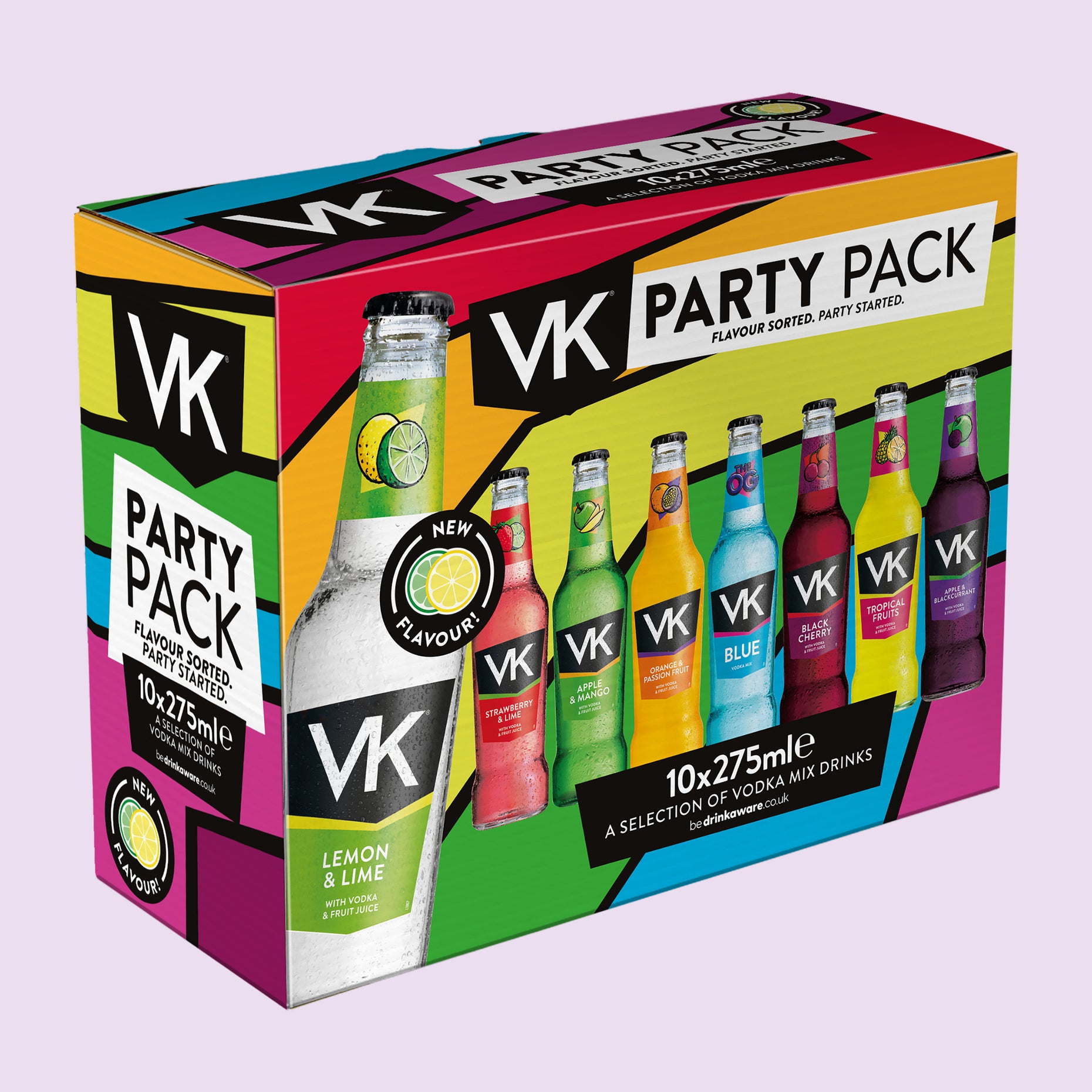 VK Party Pack | 10 Alcopop Mixed Pack | Vodka Drinks – Good Time In